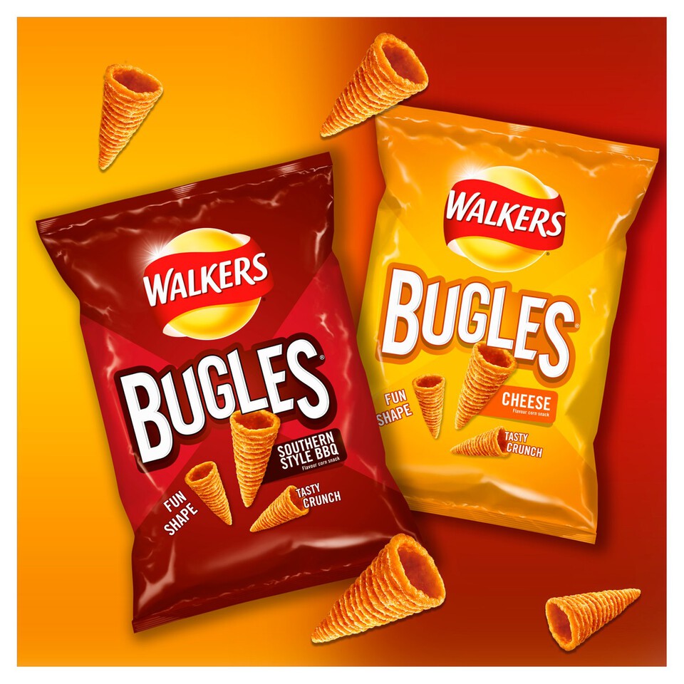 Walkers Bugles Southern Style BBQ Sharing Snacks Crisps - Morrisons ...