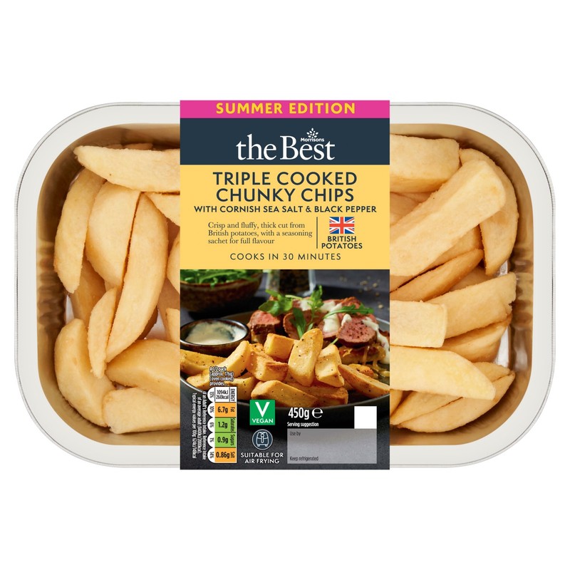 Morrisons The Best Summer Edition Triple Cooked Chunky Chips 450g ...