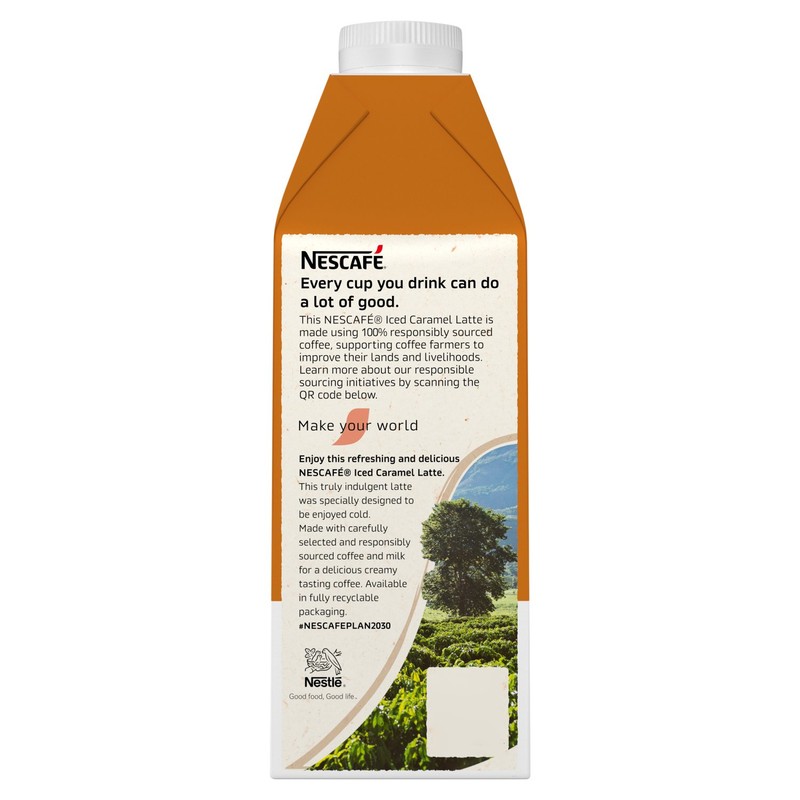 Nescafe Iced Caramel Latte Coffee Ready To Drink 750ml - Morrisons ...