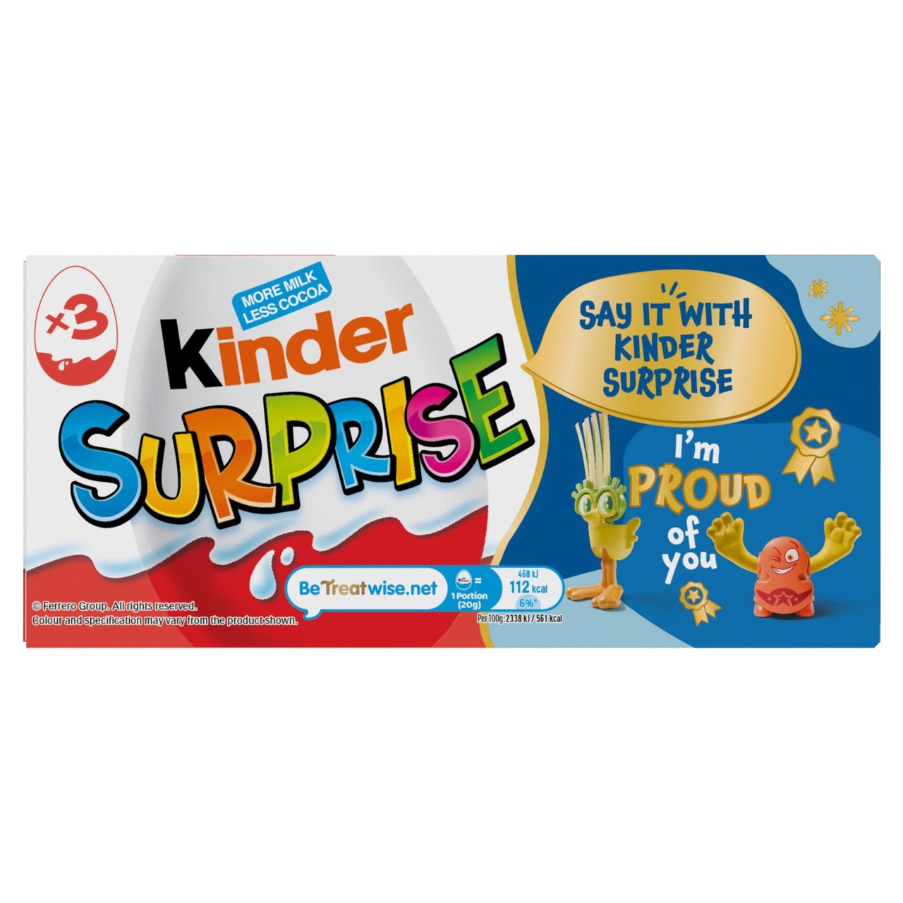 Kinder Surprise Milk Chocolate 3 Egg Multipack - Morrisons Online ...