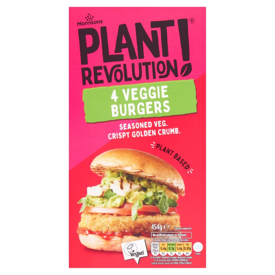 Morrisons Plant Revolution Vegetable Burger - Morrisons Online ...
