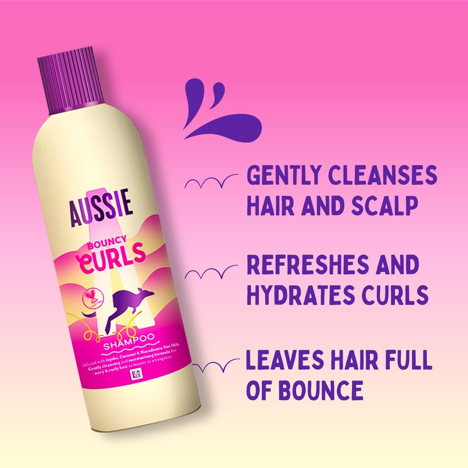 Aussie Bouncy Curls Shampoo 400ml - Morrisons Online Groceries & Offers