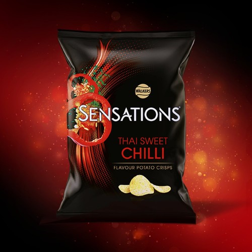 Walkers Sensations Thai Sweet Chilli Sharing Bag Crisps 150g ...