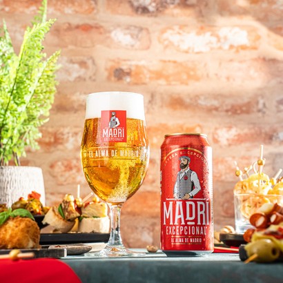 Madri Excepcional Lager Beer Cans 15x440ml - Morrisons Online Groceries ...