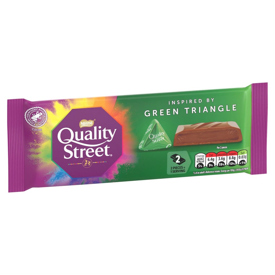 Quality Street Green Triangle Chocolate Sharing Bar 84g - Morrisons ...