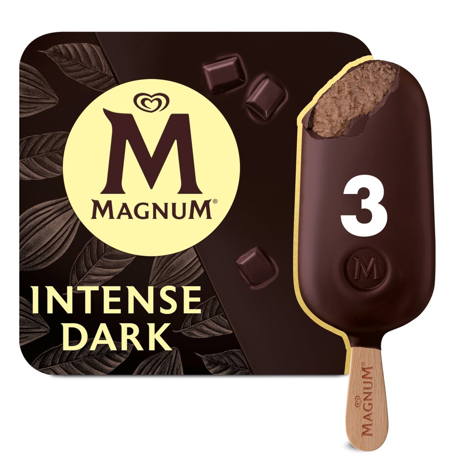 Magnum Intense Dark Chocolate Ice Cream - Morrisons Online Groceries ...