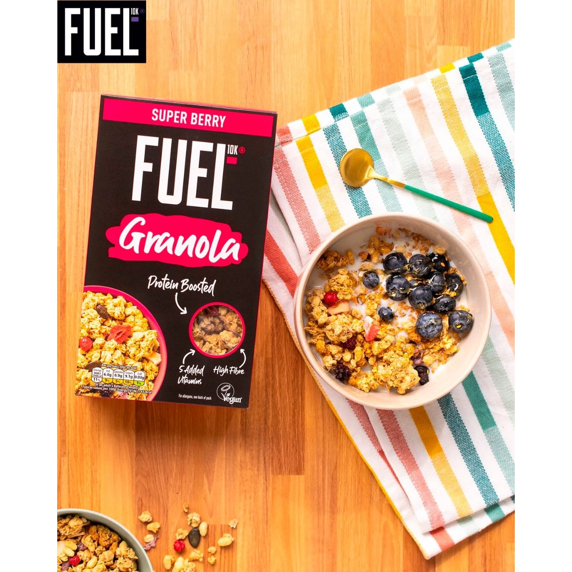 FUEL10K Super Berry Protein Granola Breakfast Cereal 400g - Morrisons ...