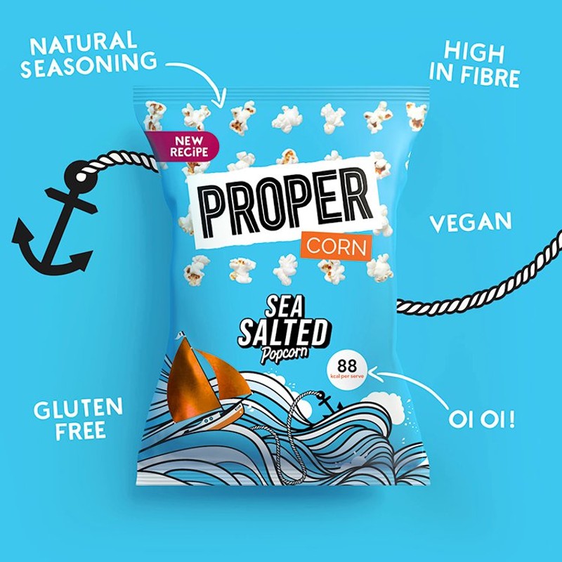 Proper Corn Lightly Sea Salted Popcorn 70g - Morrisons Online Groceries ...