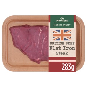 Morrisons British Flat Iron Steak 283g - Morrisons Online Groceries ...