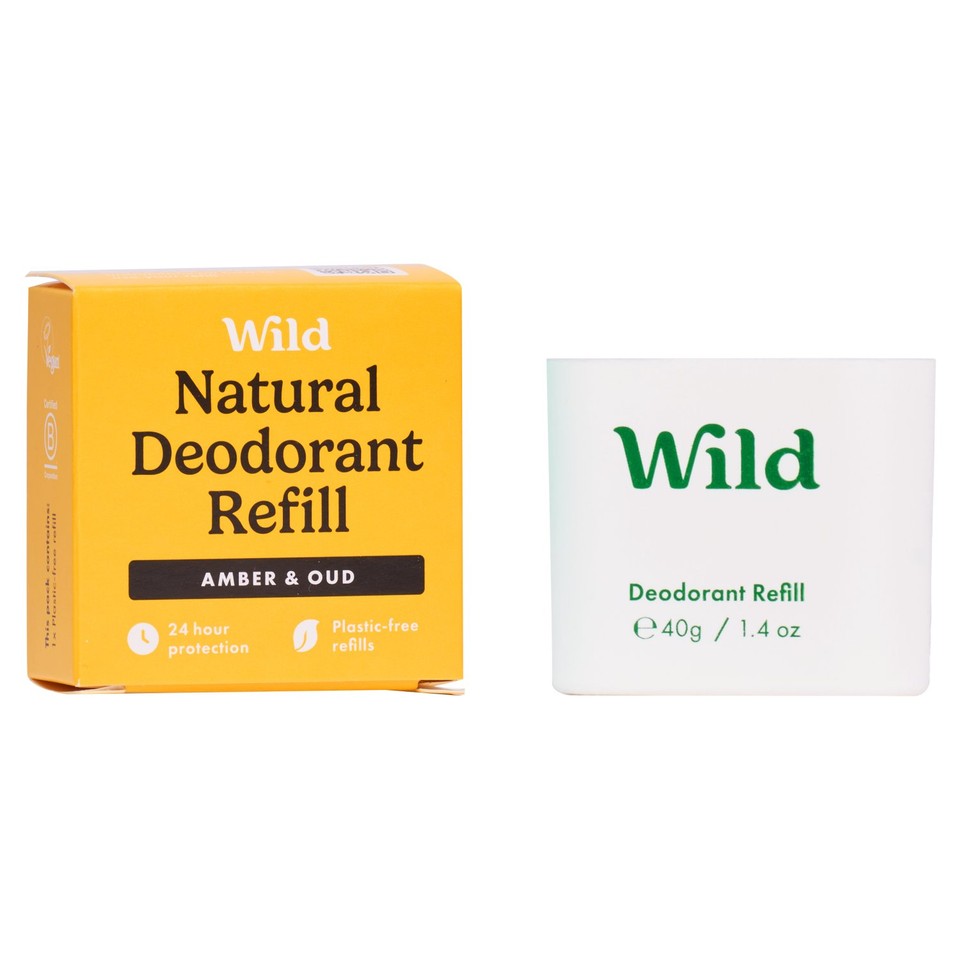 Wild Amber & Oud Natural Deodorant Refill - Morrisons Online Groceries ...