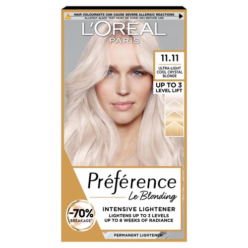 L Oreal Paris Preference 11.11 Venice Ultra Light Cool Crystal Blonde Morrisons Online Groceries Offers