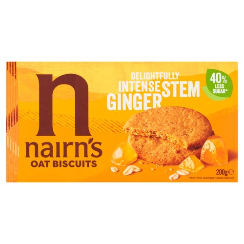Nairns Stem Ginger Oat Biscuits - Morrisons Online Groceries & Offers