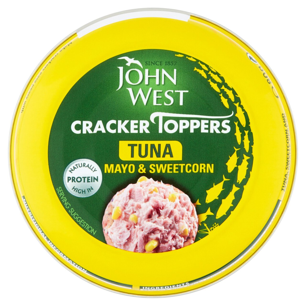 John West Cracker Toppers Tuna Mayo Sweetcorn (80g) - Morrisons Online ...