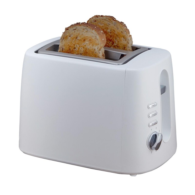 Nutmeg Home Classic 2 Slice Toaster White - Morrisons Online Groceries ...