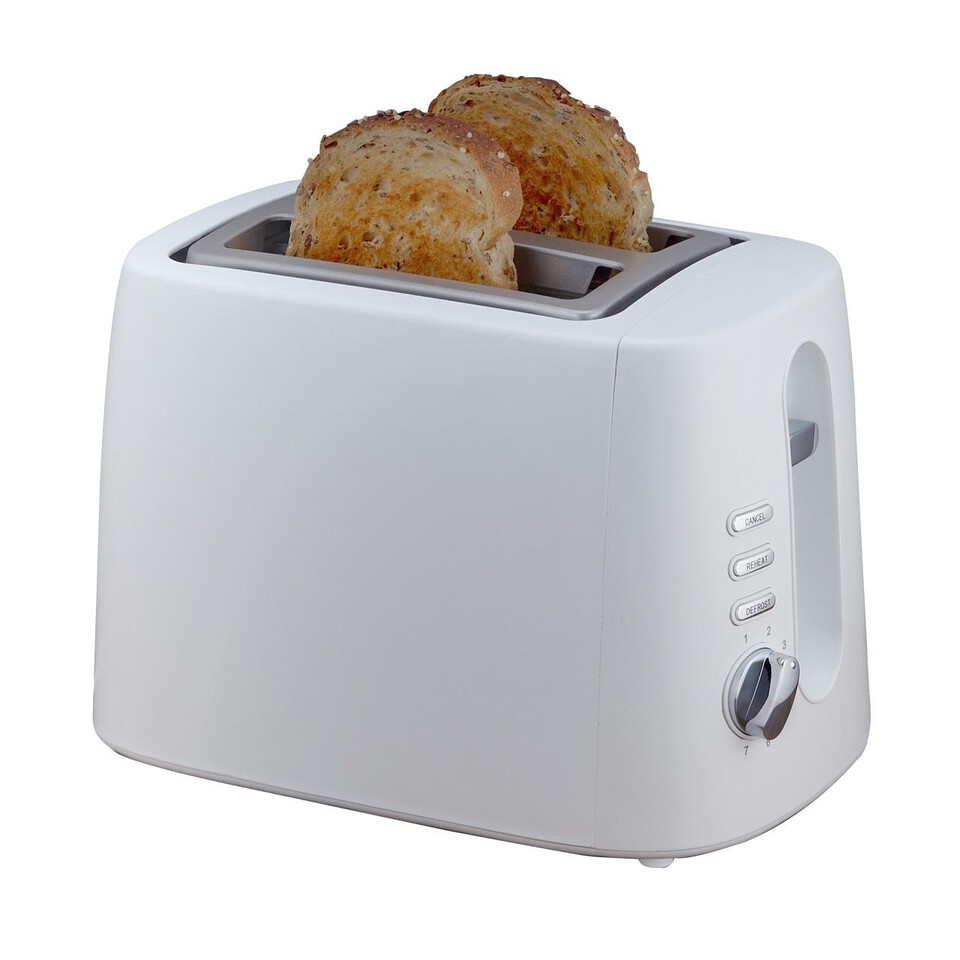 Nutmeg Home Classic 2 Slice Toaster White - Morrisons Online Groceries ...