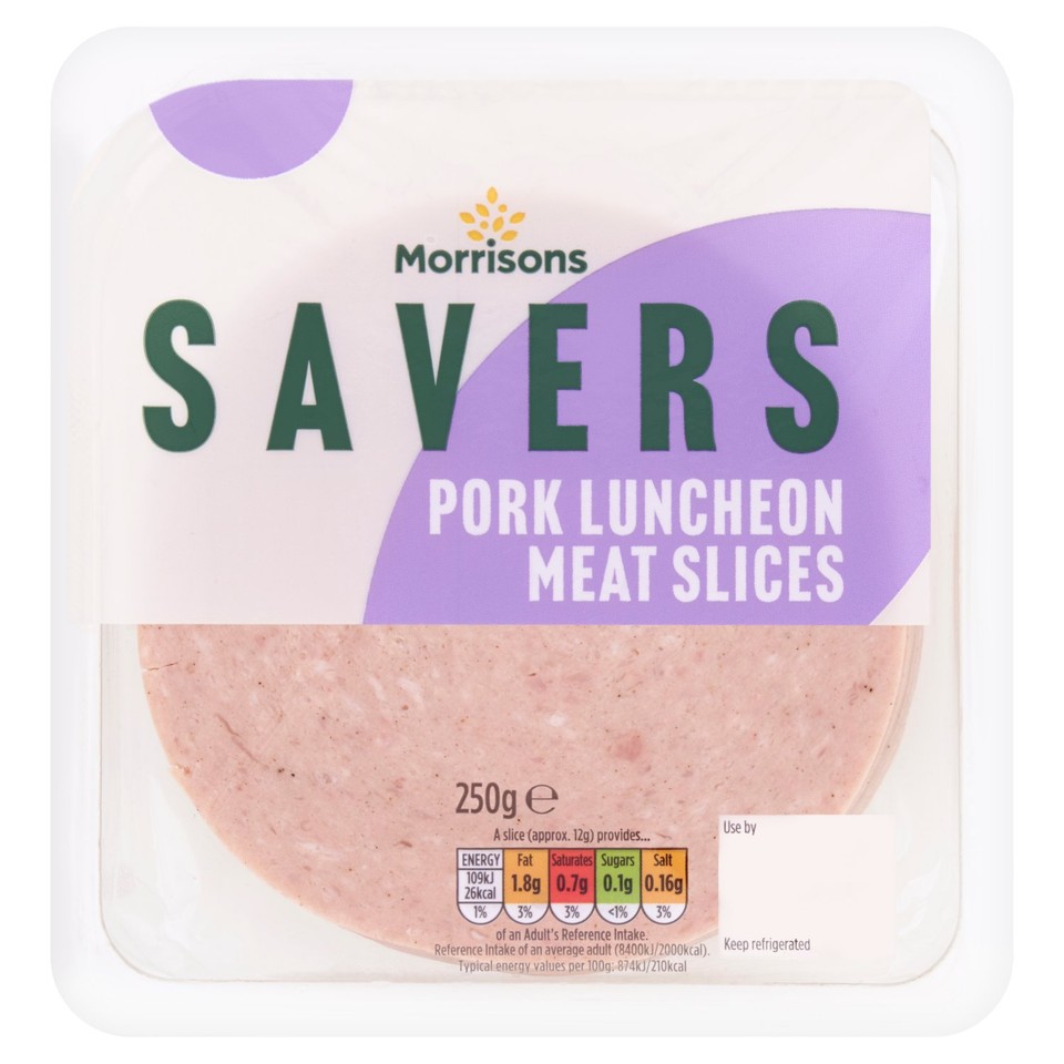 Morrisons Savers Pork Luncheon Meat Slices 250g - Morrisons Online ...