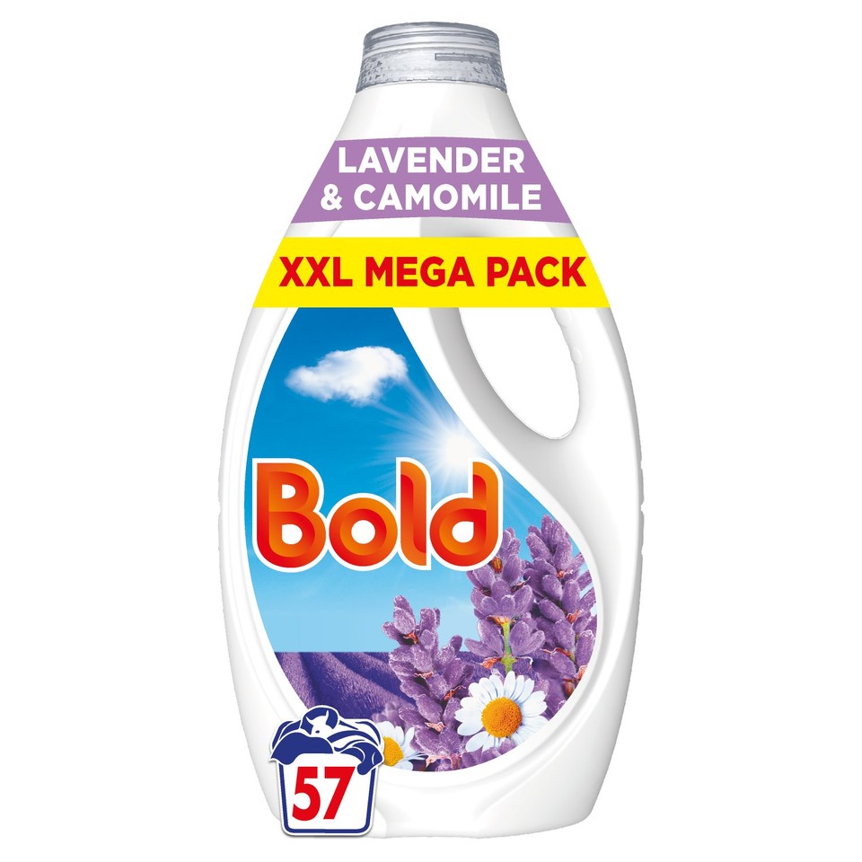 Bold Lavender & Camomile Laundry Liquid XXL Mega Pack 57 Washes ...