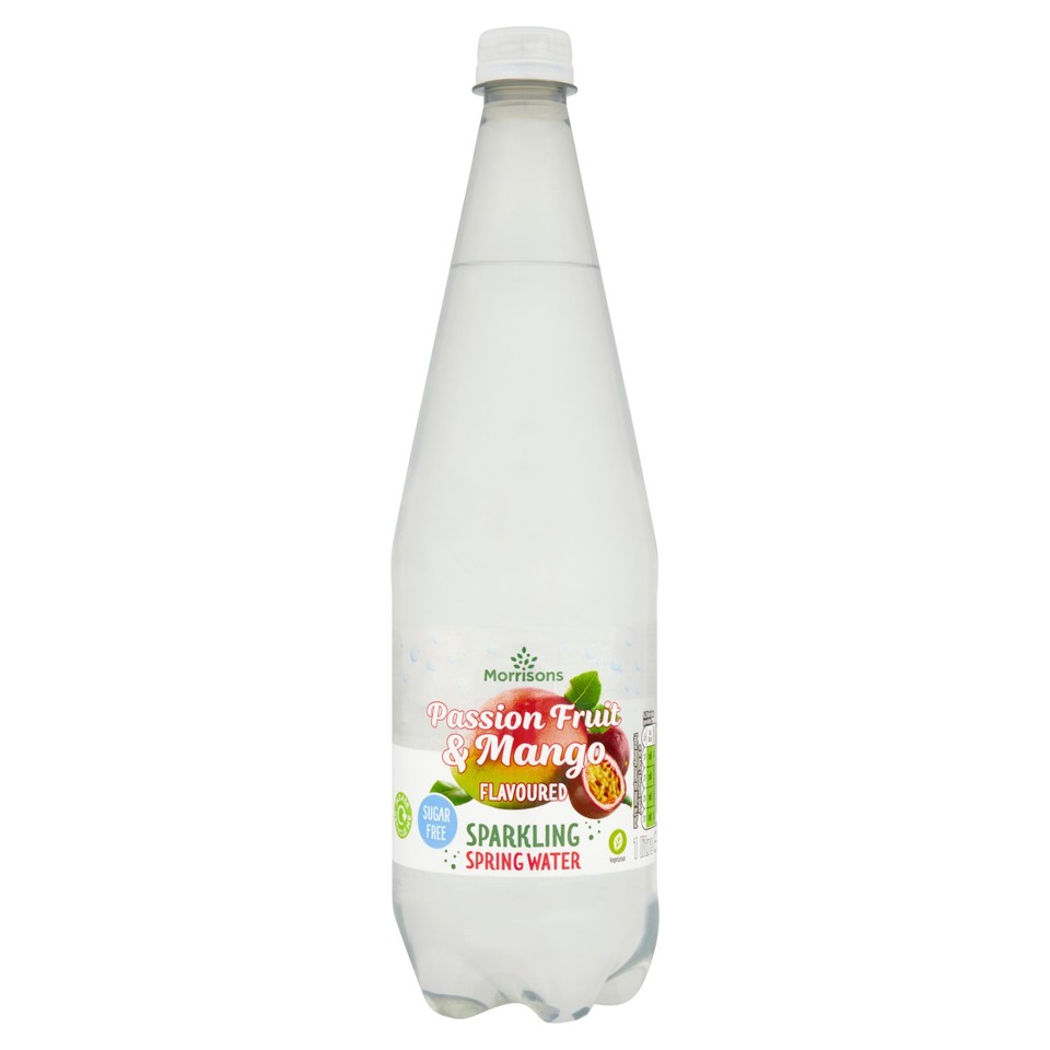 Morrisons Sparkling Passion Fruit & Mango Flavoured Spring Water ...