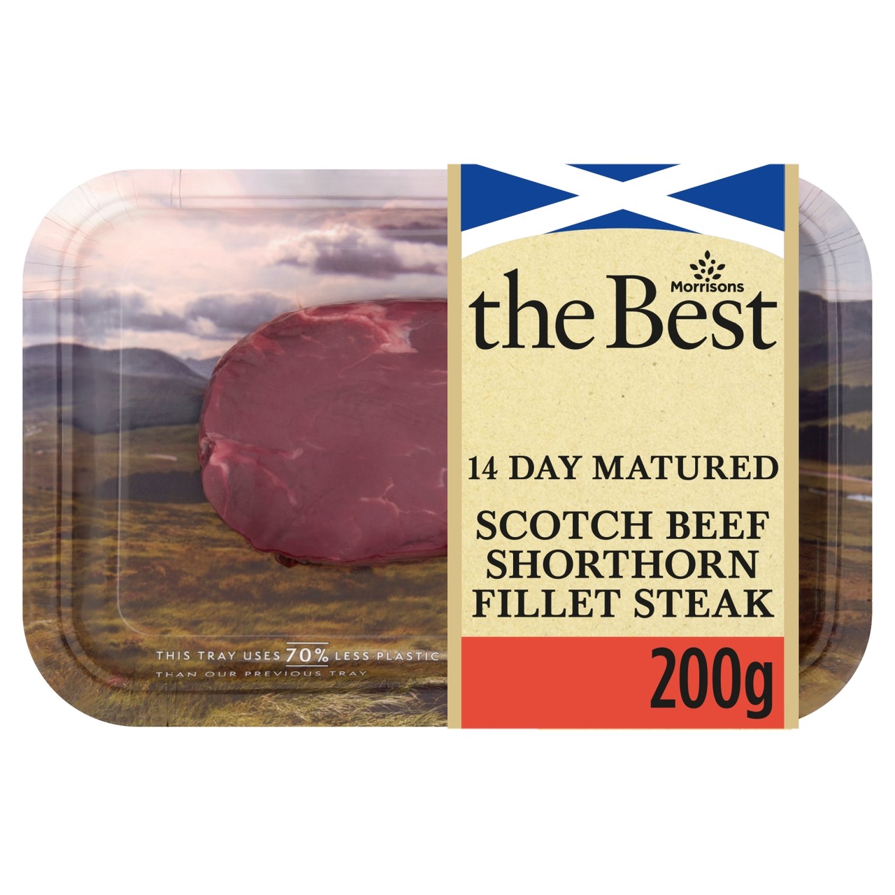 Morrisons The Best Scotch Beef Shorthorn Fillet Steak 200g - Morrisons ...