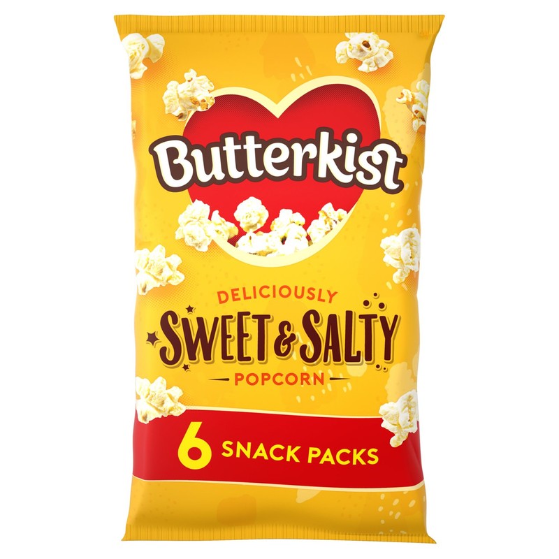 Butterkist Sweet & Salty Popcorn 6 x 12g - Morrisons Online Groceries ...