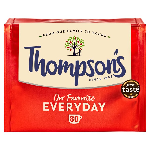 Thompson's Everyday Tea 80 Tea Bags - Morrisons Online Groceries & Offers
