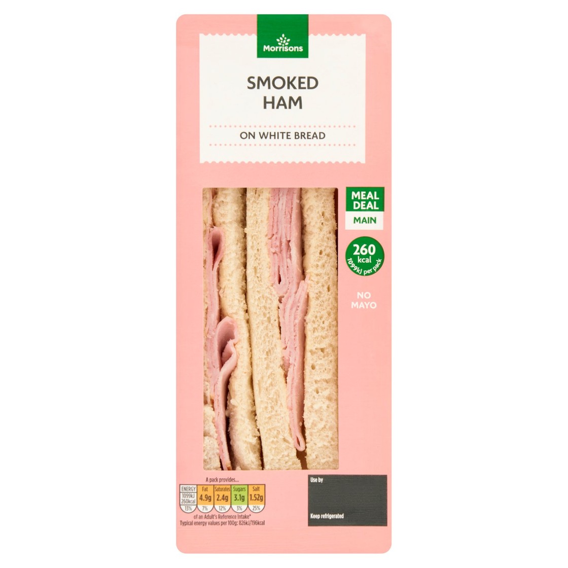 Morrisons Just Ham Sandwich - Morrisons Online Groceries & Offers