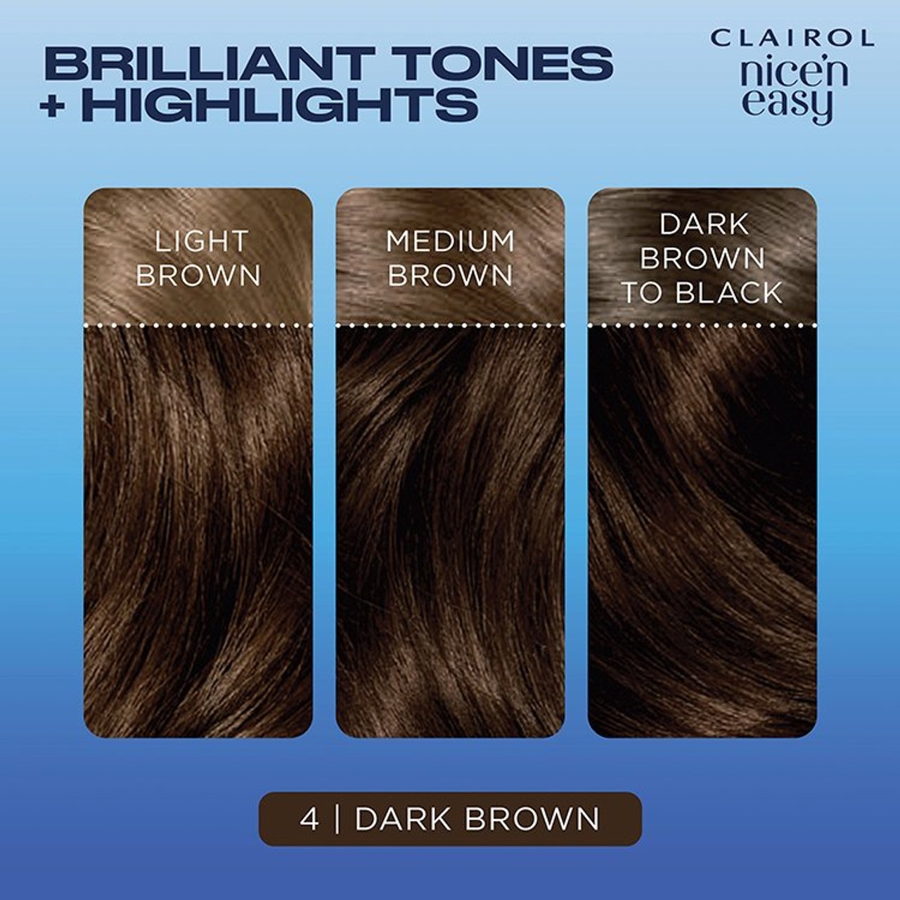 Clairol Nice n Easy Creme Permanent Hair Dye - 4 Dark Brown - Morrisons ...
