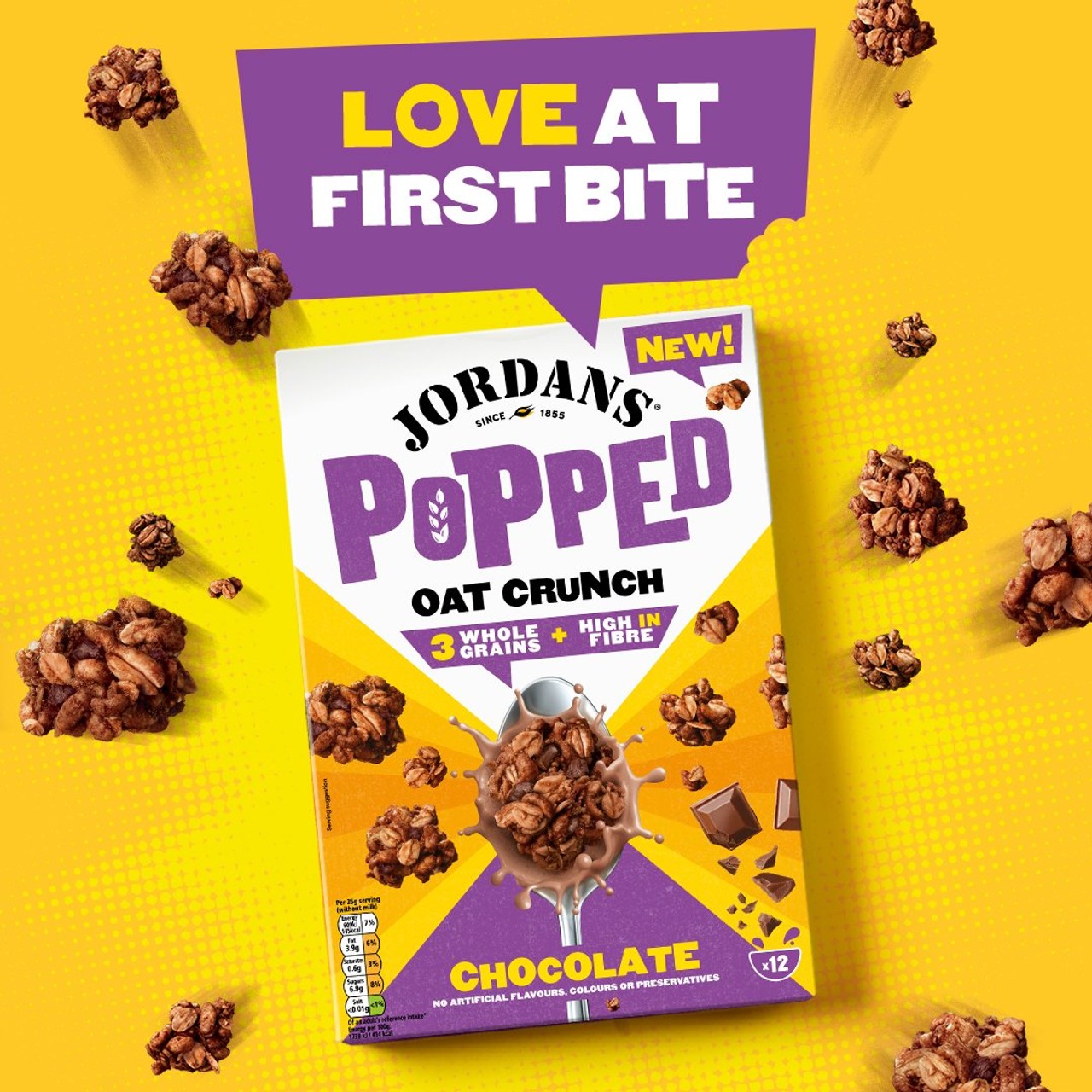 Jordans Popped Oat Crunch Chocolate Breakfast Cereal - Morrisons Online ...
