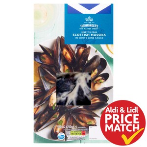 Morrisons Scottish Cooked Mussels In White Wine Sauce - Morrisons ...