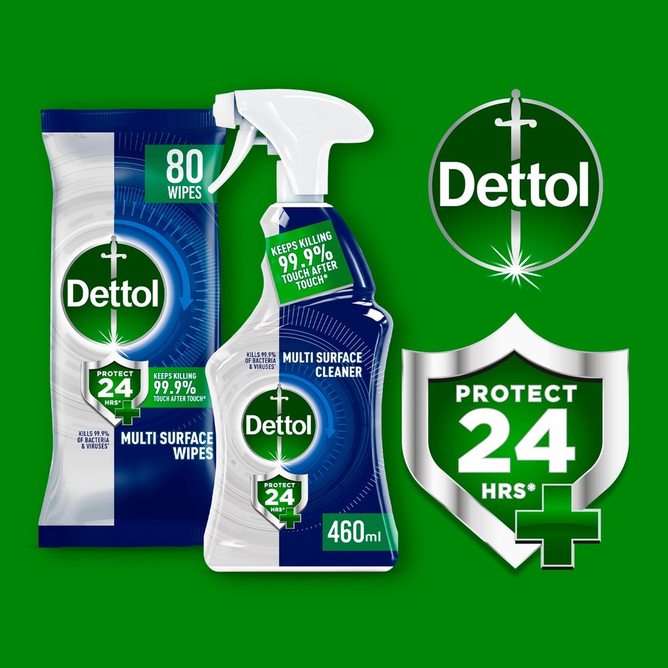 Dettol Protect 24 Hour Antibacterial Wipes Ocean Fresh - Morrisons ...