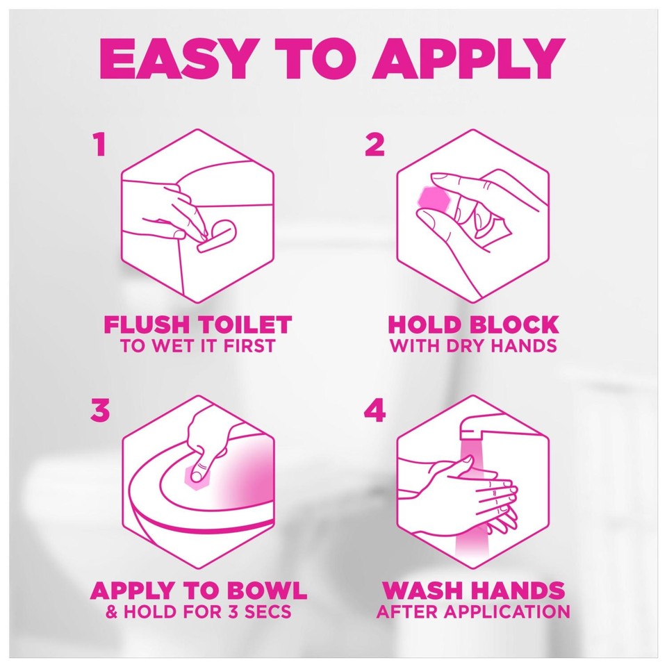 Harpic Hygienic & Fresh Sticker Blossom 4 pack - Morrisons Online ...