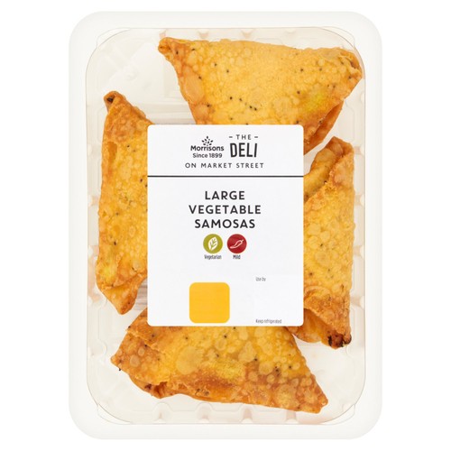 Morrisons Deli Express Large Vegetable Samosas - Morrisons Online ...