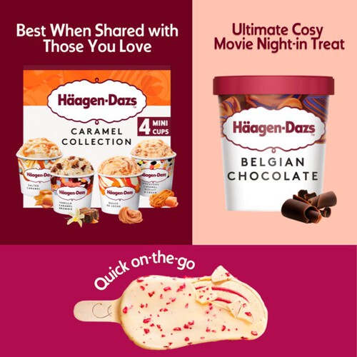 Haagen-Dazs Caramel Collection Ice Cream Mini Cups - Morrisons Online Groceries & Offers