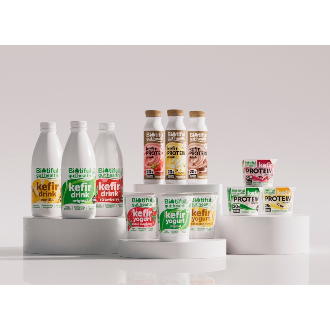 Biotiful Gut Health Kefir High Protein Drink Vanilla 330ml - Morrisons ...