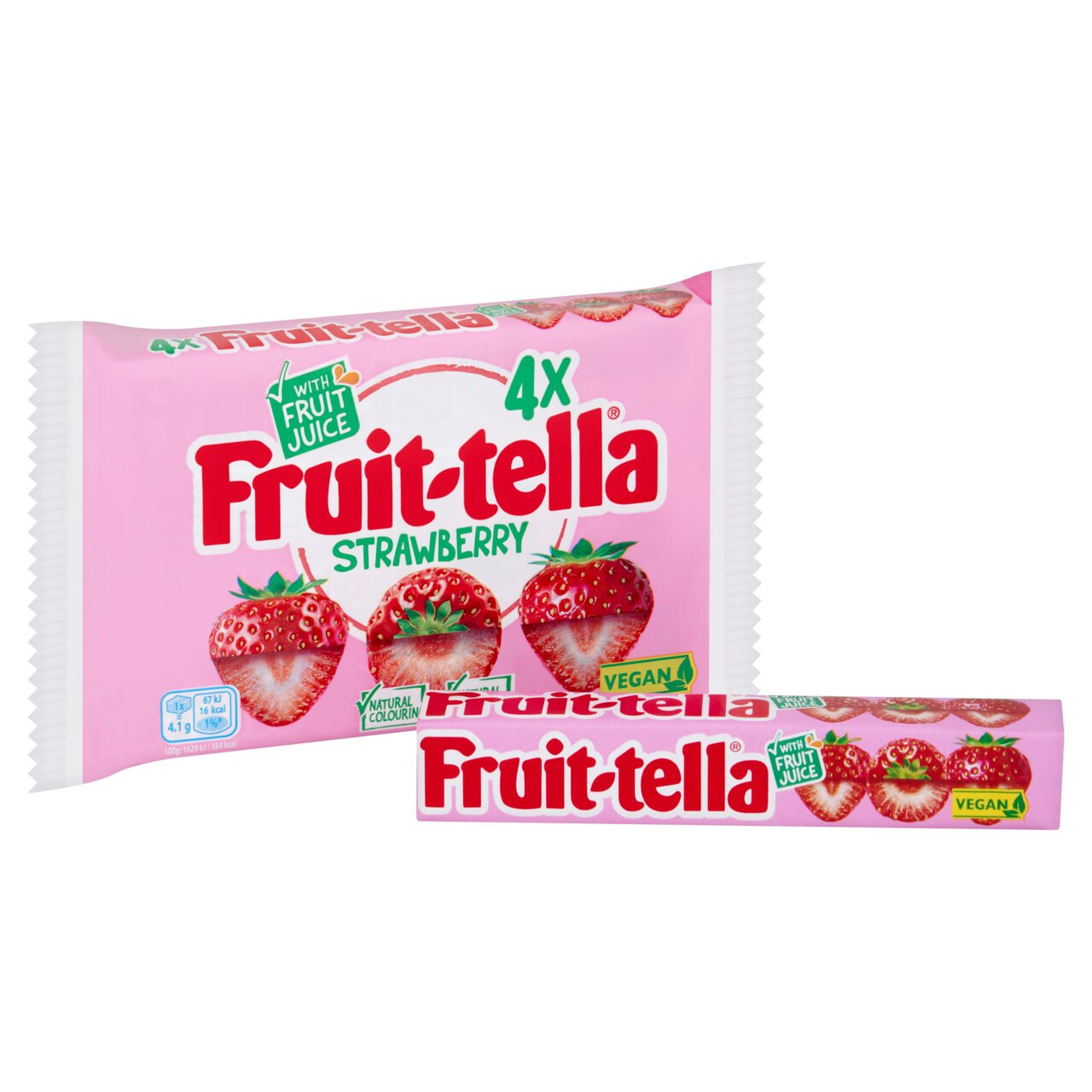 Fruittella Strawberry Sweets 4 Pack - Morrisons Online Groceries & Offers