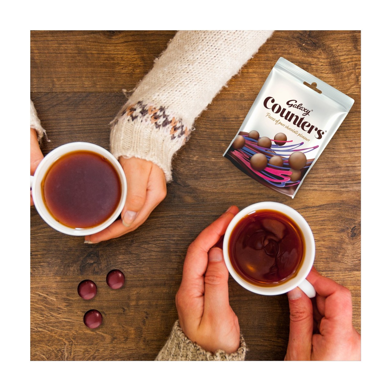 Galaxy Counters Milk Chocolate Pouch Bag 112g - Morrisons Online ...