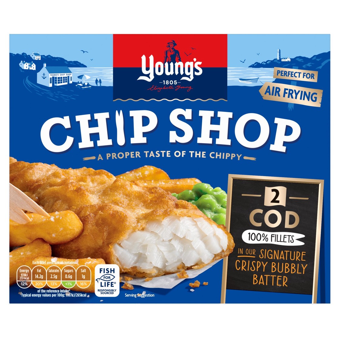 Young's Chip Shop Battered Cod Fillets - Morrisons Online Groceries ...