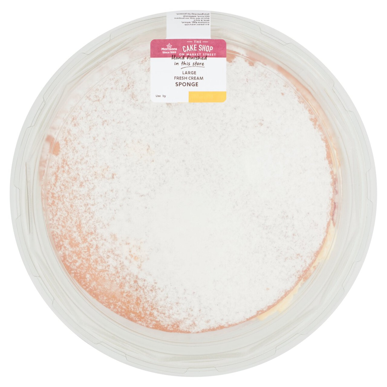 Market Street Large Fresh Cream Sponge - Morrisons Online Groceries ...