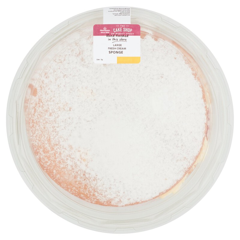 Market Street Large Fresh Cream Sponge - Morrisons Online Groceries ...