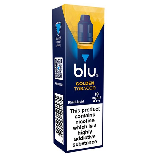 Blu Pro Golden Tobacco E-Liquid 18mg - Morrisons Online Groceries & Offers