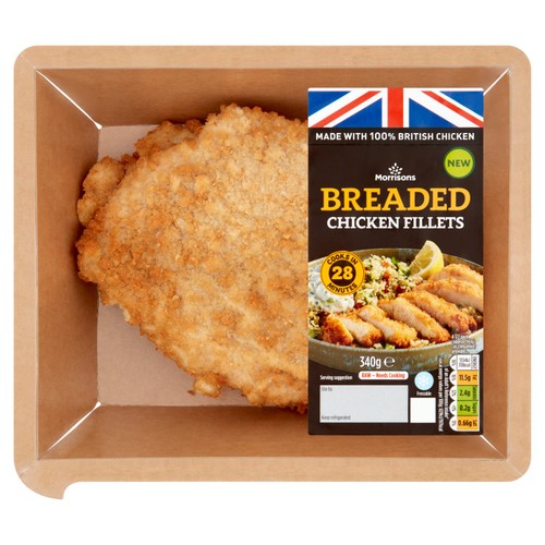Morrisons 2 Breaded Chicken Fillets - Morrisons Online Groceries & Offers