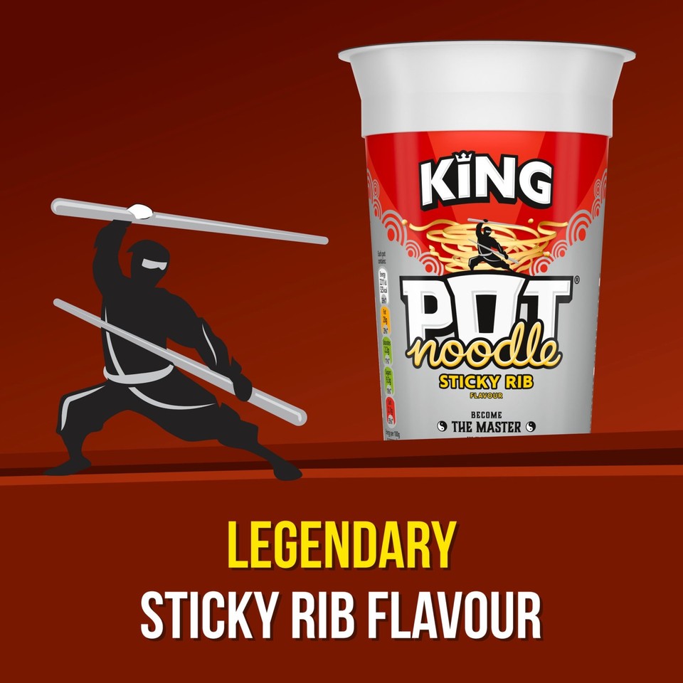 Pot Noodle Sticky Rib King Pot - Morrisons Online Groceries & Offers