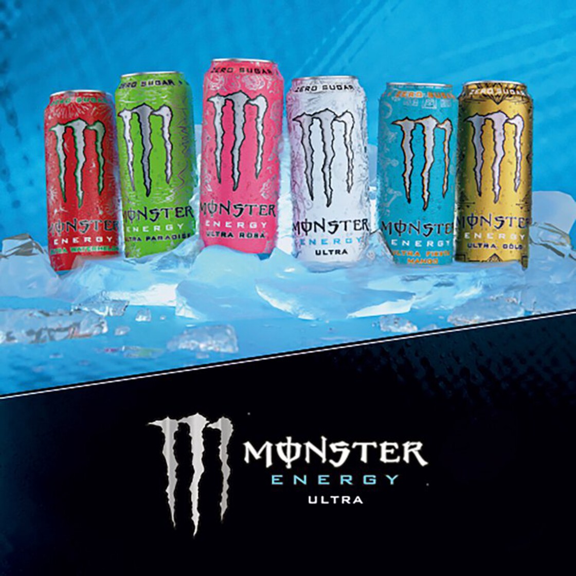 Monster Energy Drink Ultra Zero Sugar 9 x 500ml - Morrisons Online ...
