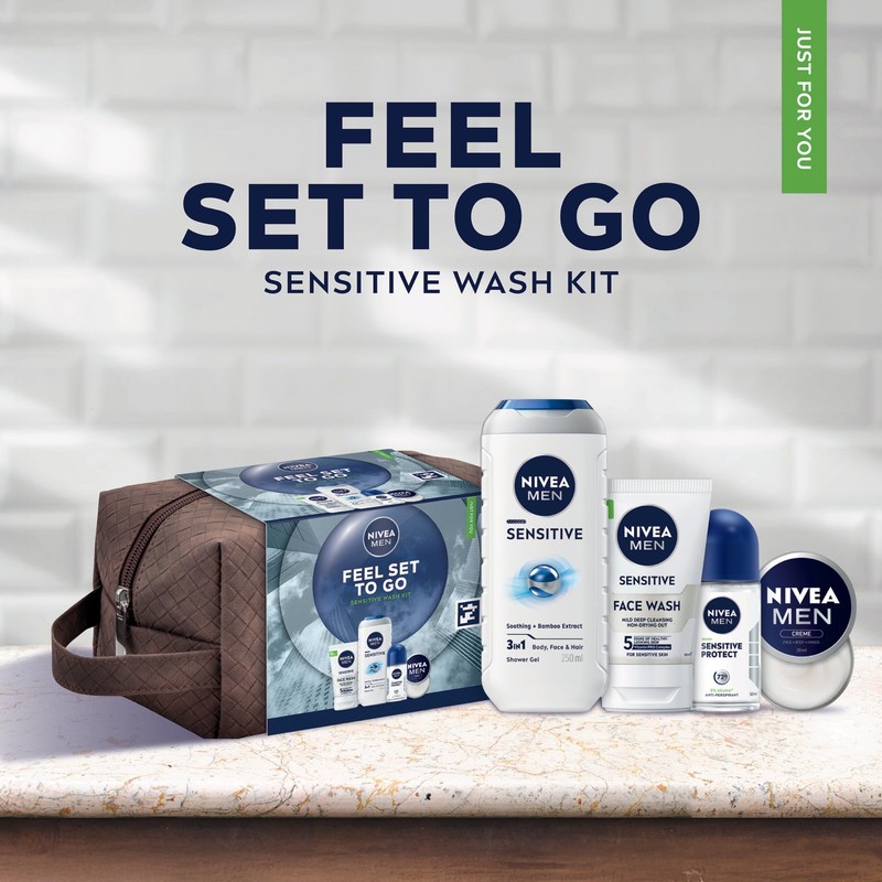 Nivea Men Feel Set To Go Gift Pack - Morrisons Online Groceries & Offers