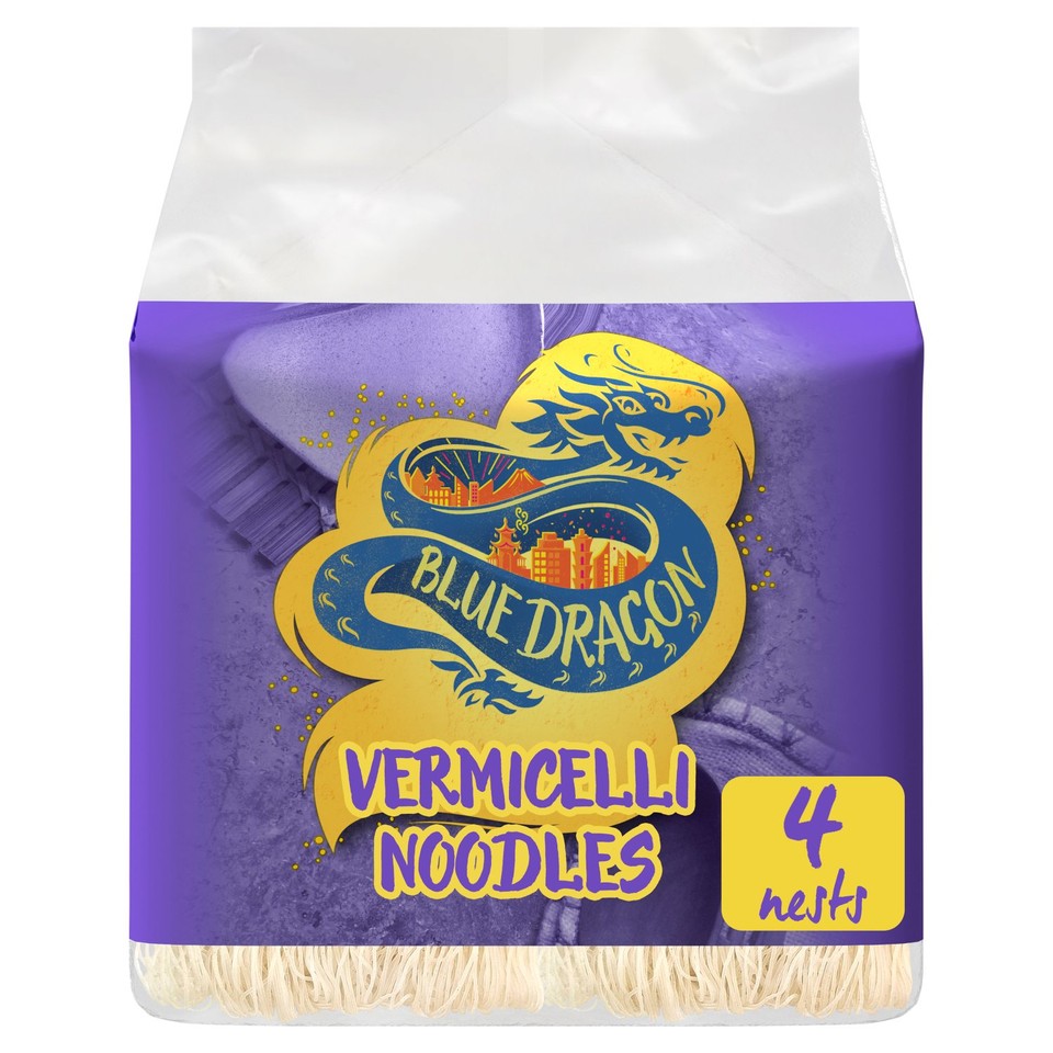 Blue Dragon Vermicelli Noodles 4 Pack 200g - Morrisons Online Groceries ...