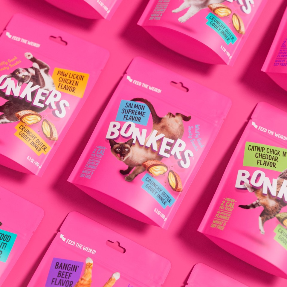 Bonkers Salmon Supreme Flavour Cat Treats - Morrisons Online Groceries ...