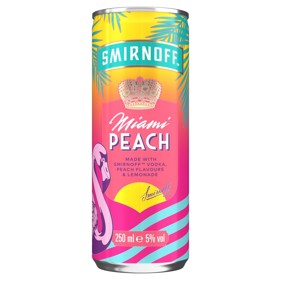 Smirnoff Miami Peach & Lemonade - Morrisons Online Groceries & Offers