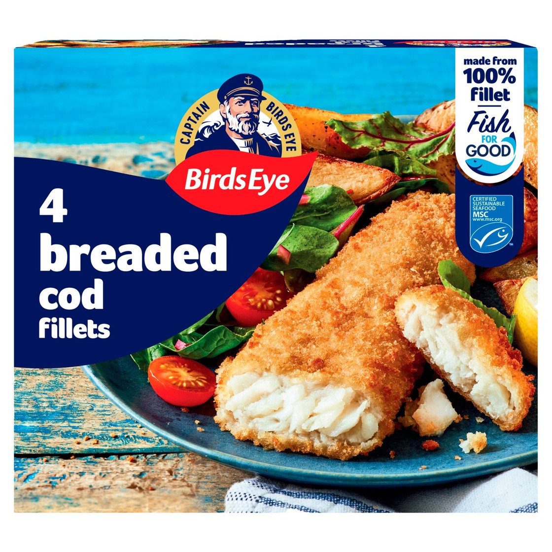 Birds Eye 4 Breaded Cod Fish Fillets 400g - Morrisons Online Groceries ...