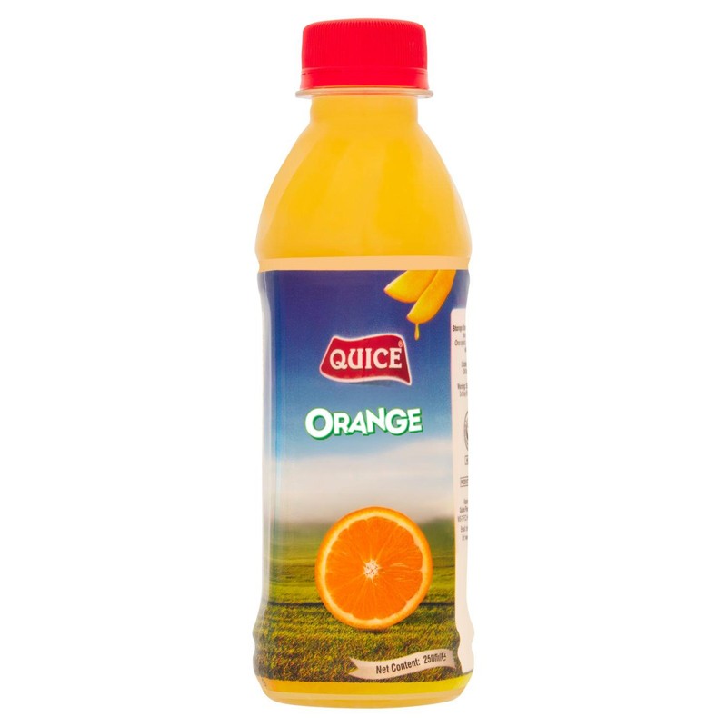 Quice Orange Fruit Drink Bottle 250ml - Morrisons Online Groceries & Offers