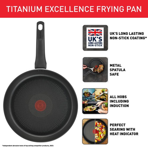 Tefal Titanium Excellence Frying Pan - Morrisons Online Groceries & Offers